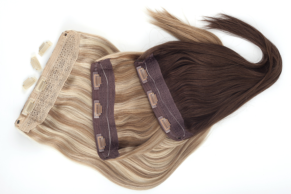 Poze Standard Wire & Clip Extensions - 130g Ash Mix 8A/10NV - 50cm